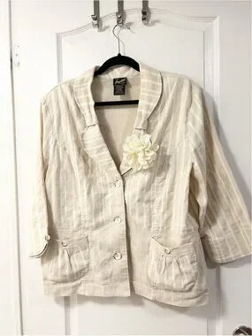 Jewelry | Womens Floral Broach Pin Cream Neutral Boho Chic Peasant ...